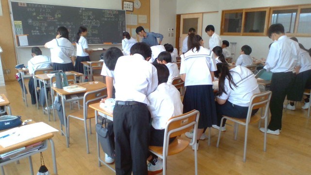 富山市立八尾中学校 | 学校日記 | 6月19日(金) 1年・4限の授業の様子・その2